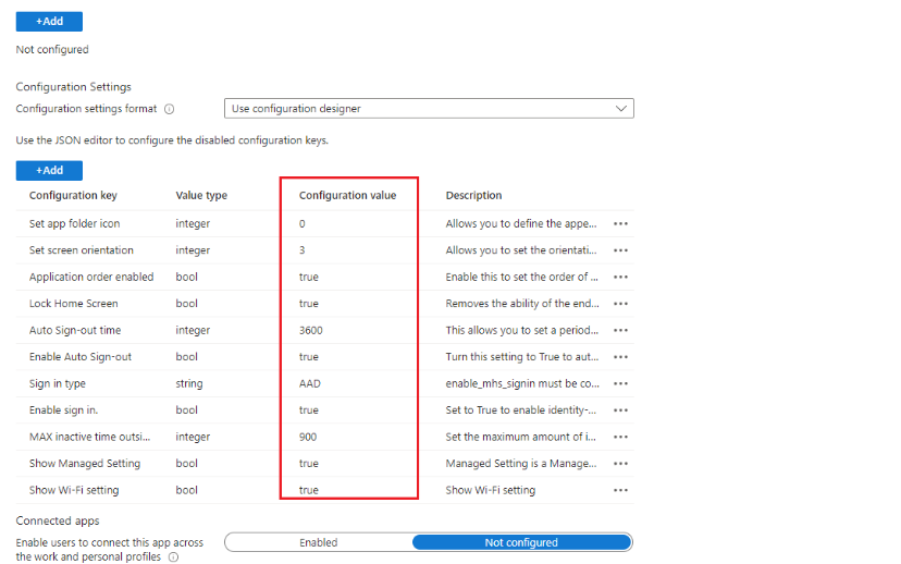 How to create App Configuration Profiles for managed Android Enterprise devices?
