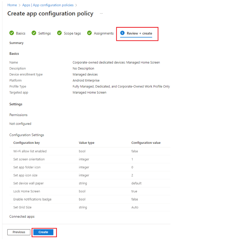 How to create App Configuration Profiles for managed Android Enterprise devices?