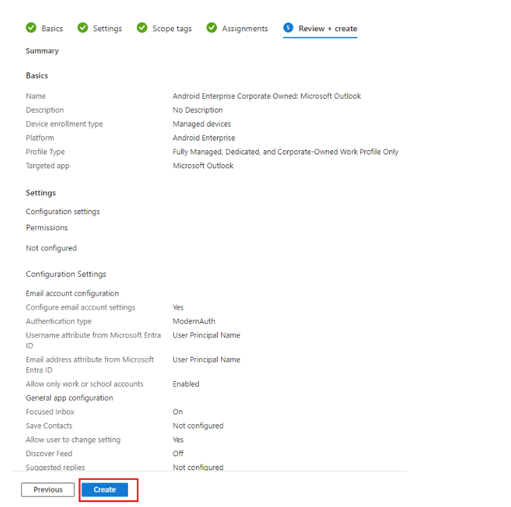 How to create App Configuration Profiles for managed Android Enterprise devices?